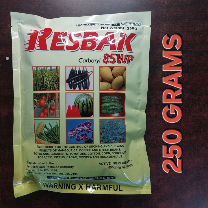 RESBAK 85WP (250 GRAMS) CARBARYL INSECTICIDE LIKE SEVIN | Lazada PH