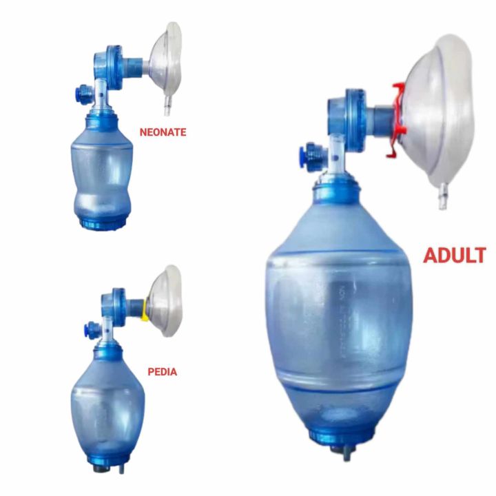 Manual Resuscitator PVC Ambu Bag Neonate, Pedia, Adult | Lazada PH