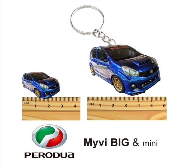 perodua modified myvi , custom make keychain. | Lazada