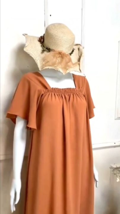 Daster Laura Kerut Lengan Pendek Crinkle Airflow Home Dress Fuji Daily ...