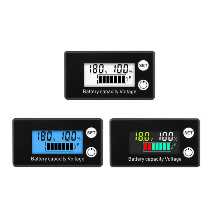 Aideepen Battery Meter Indicator Voltage Meter 6133A DC8-100V with ...