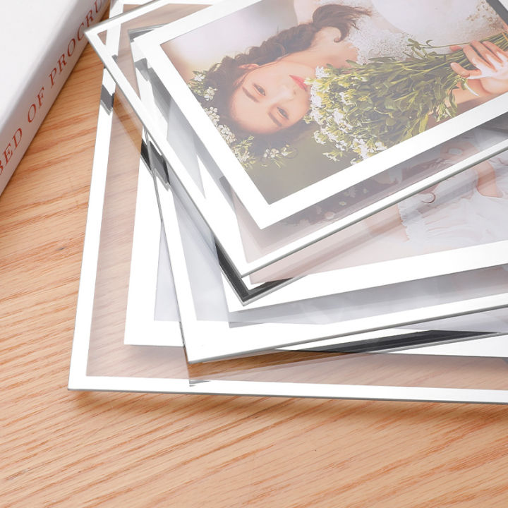 Hoyaa Crystal Glass Photo Frame 4r 6r A4 Size with Stand for Wall ...