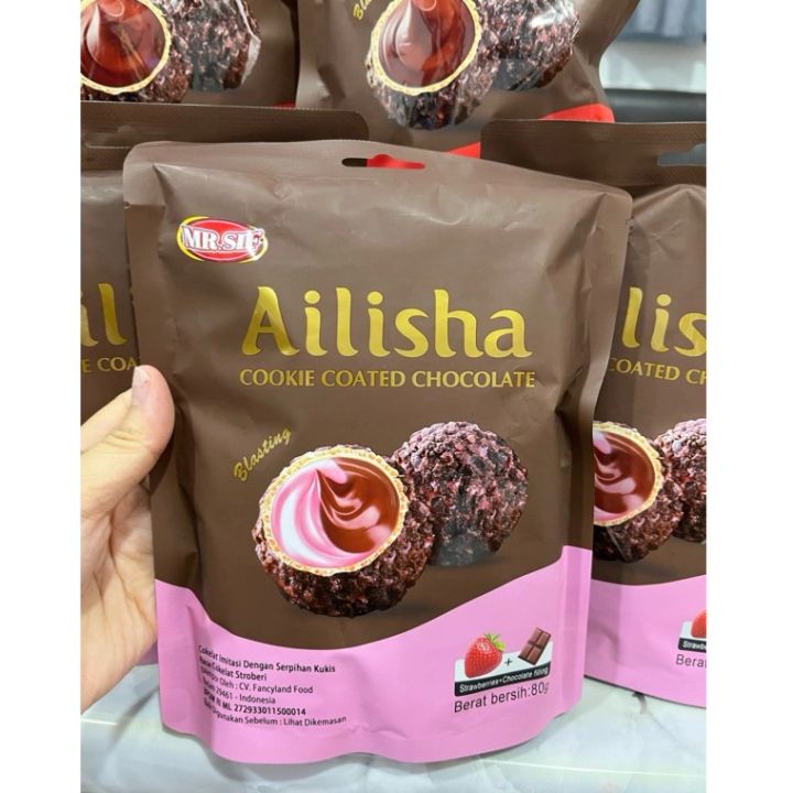 Ailisha MR SIF Choco Ball Cookies Coated Chocolate 60gr 200gr | Lazada ...