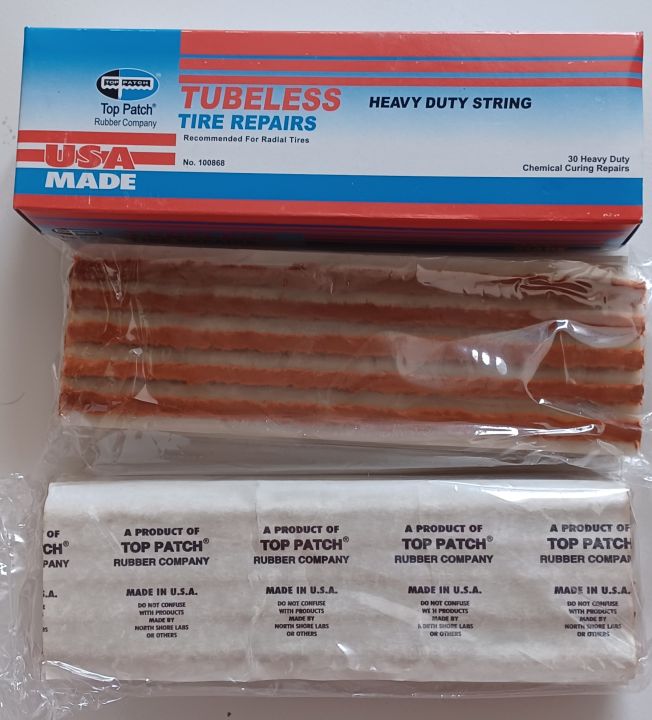 Karet cacing tambal ban tubless top patch rubber | Lazada Indonesia