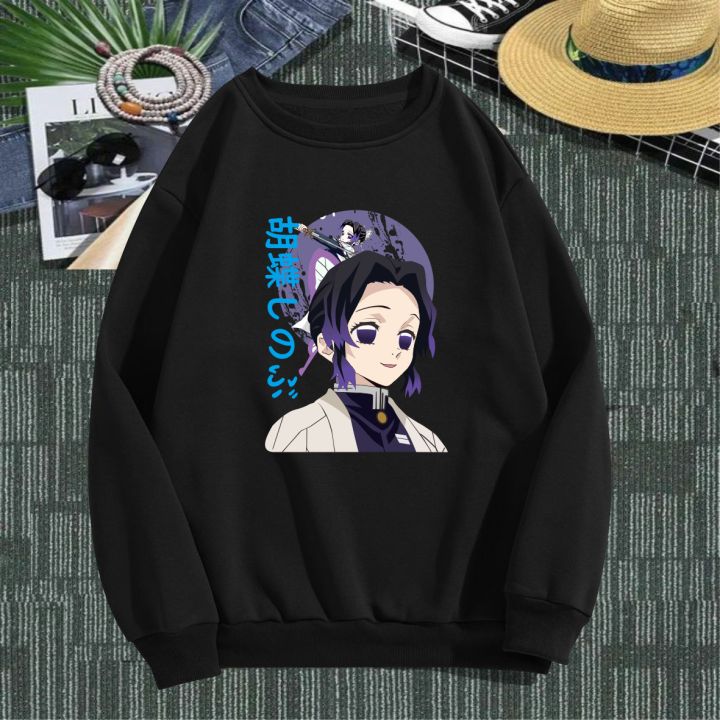 Sweater Anime Demon Slayer Kimetsu No Yaiba Shinobu Kocho Crewneck ...