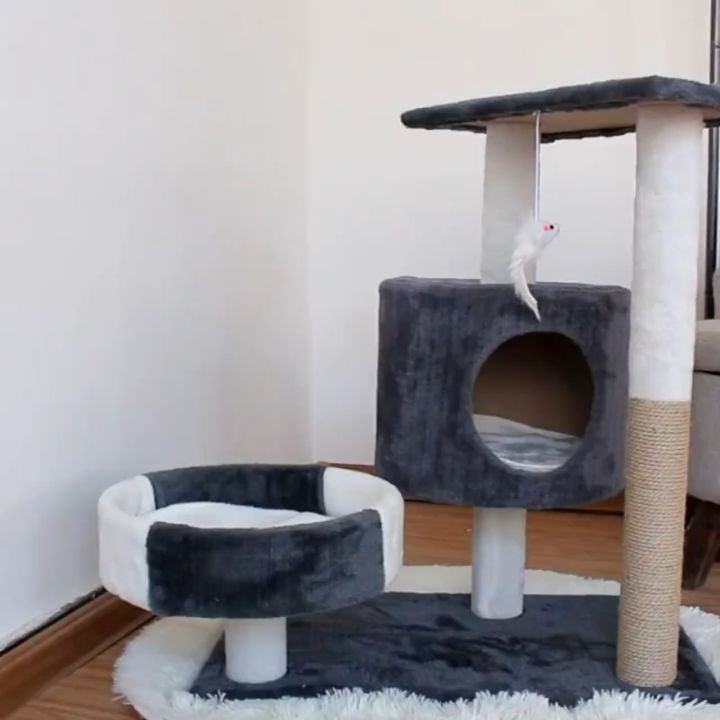 Kitten Cat Condo Cat Scratching Tree Cat Scratcher Post Scratch Pole ...