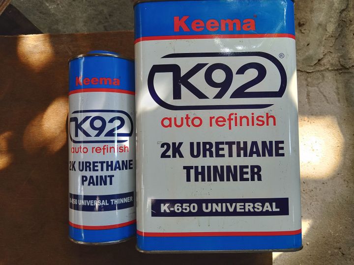 K92 HIGH GLOSS 2K URETHANE THINNER K-650 UNIVERSAL KEEMA AUTO REFINISH THINNER PANG PINTURA SA ...