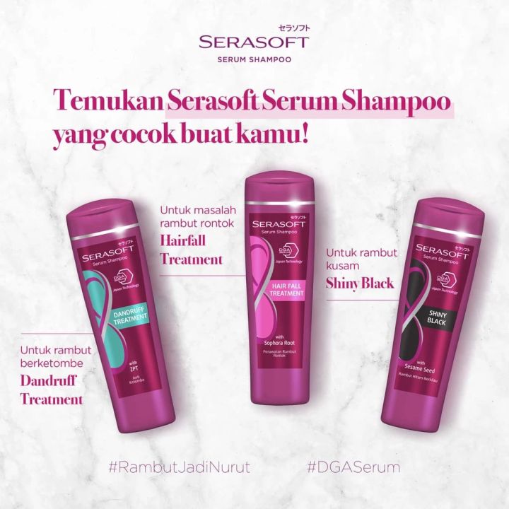 Sampoo Serasoft 170ml Dandruff - Hair Fall Treatment | Lazada Indonesia