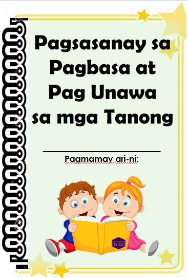 Pagsasanay sa Pagbasa at Pag Unawa sa mga Tanong 20 pages A4 SIZE ...