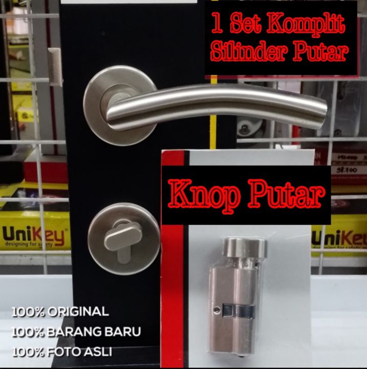 Handle Pintu Pisah + Knob Putar Kodai/ kunci pintu pisah silinder Knob ...