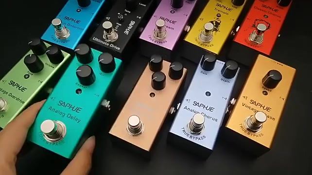 SAPHUE Electric Guitar Effects Pedal Ultimate Drive/ Crunch Distortion ...