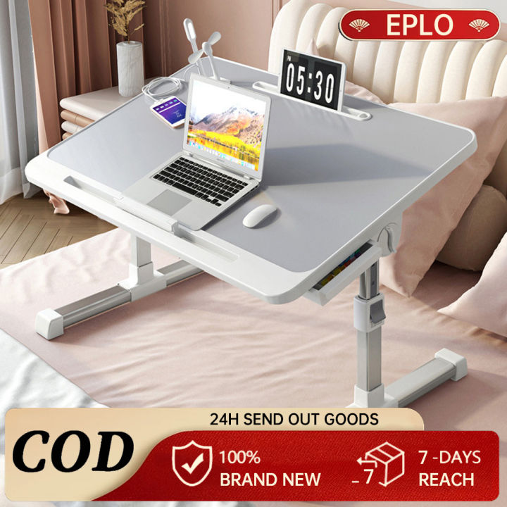 EPLO Foldable Adjustable Lifting Laptop Bed Table for pc computer With ...