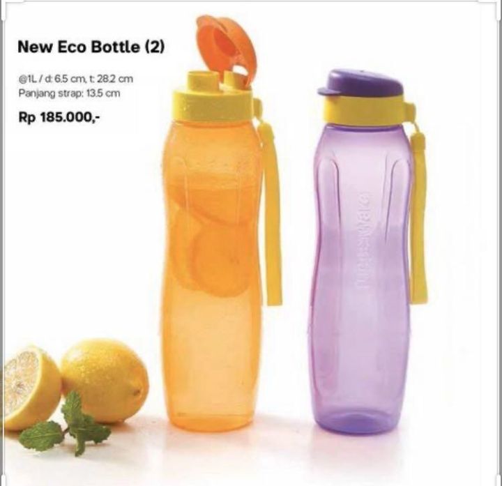 Eco bottle 1 liter tupperware 1 pcs | Lazada Indonesia