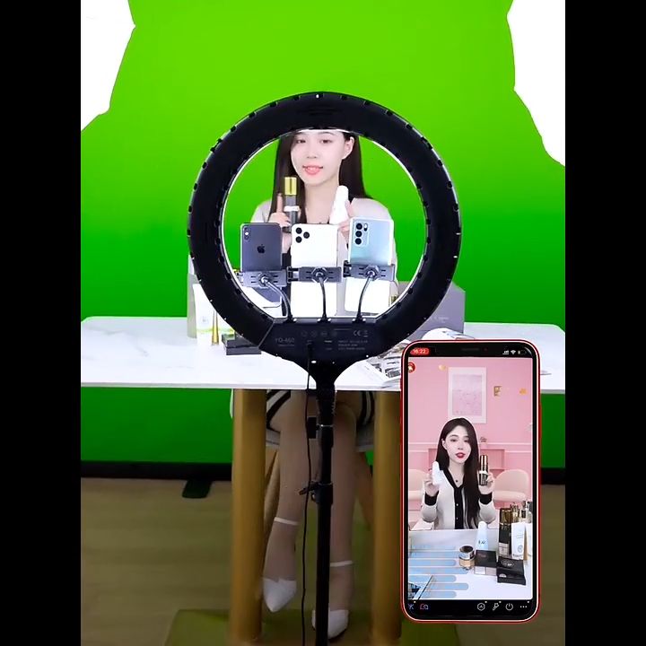 LED circular light 18 inch 46cm tripod adjustable fill light video and ...