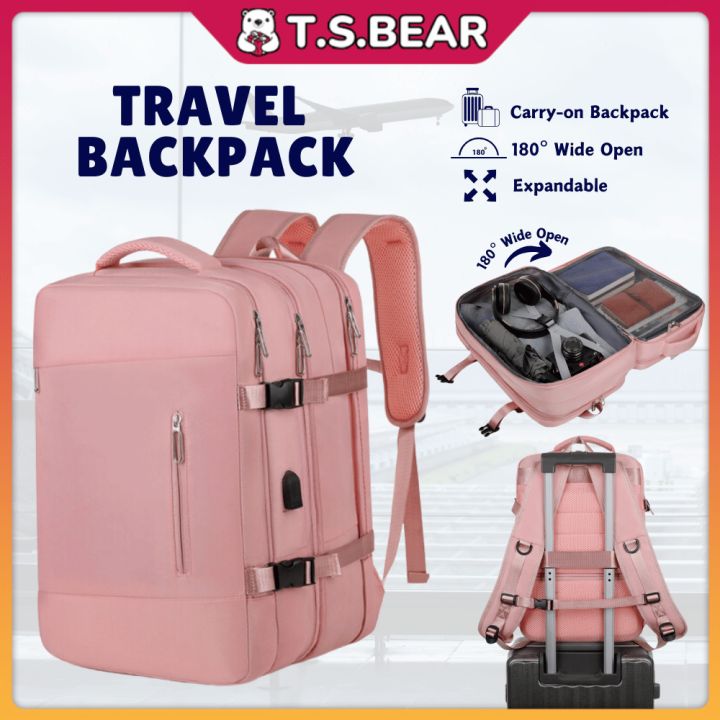 180° Wide Open Travel Backpack Bag Expandable Backpack Bag Business ...
