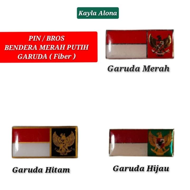 PIN / BROS MERAH PUTIH GARUDA ( FIBER ) | Lazada Indonesia