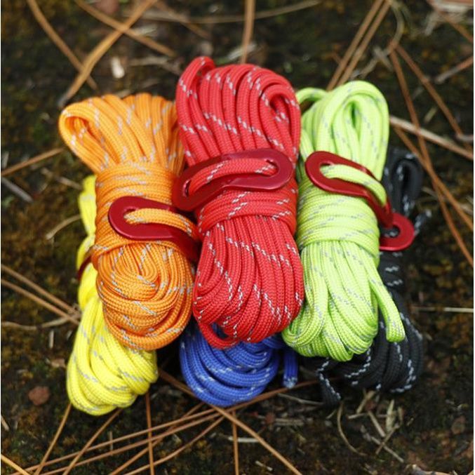 Tent Rope 5mm Thick Reflective Rope 4Meter Camping Tent Flysheet Wind ...
