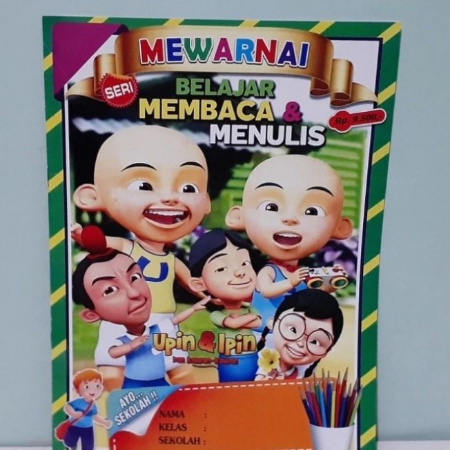 buku mewarnai anak krakter upin ipin upin dan ipi | Lazada Indonesia