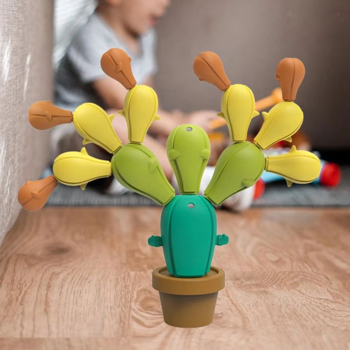 Magnetic Stacking Cactus Toys For Toddlers And Kids, Montessori Fine ...