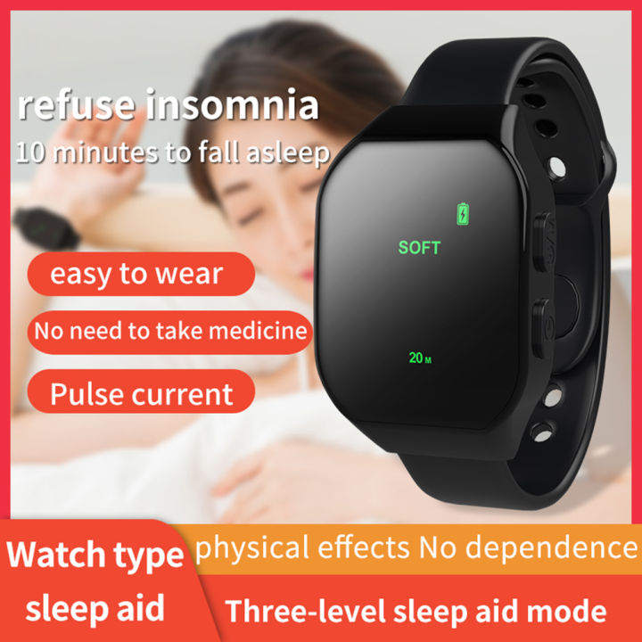 Electric EMS Sleep Aid Watch Type-C Charging Portable Microcurrent ...