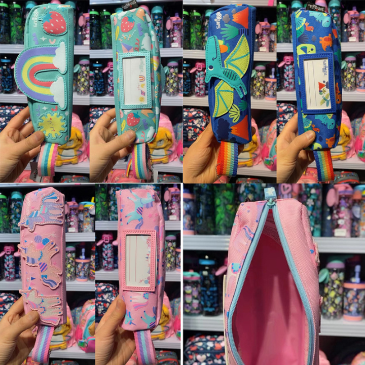 Smiggle ออสเตรเลีย Mini ดินสอขนาดใหญ่ความจุกระเป๋าเครื่องเขียนเด็กวาด ...