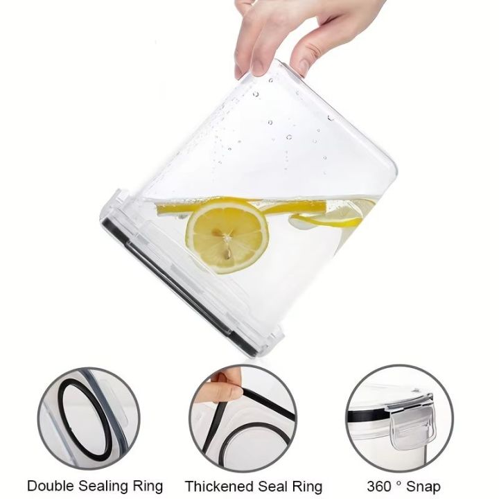3pcs/set 2.5L/4L Grain Sealed Moisture-proof and Insect Proof Bucket ...