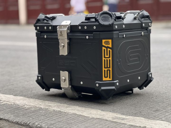 SEC ALLOY TOP BOX ( with BACKREST ) 45L and 55L | Lazada PH
