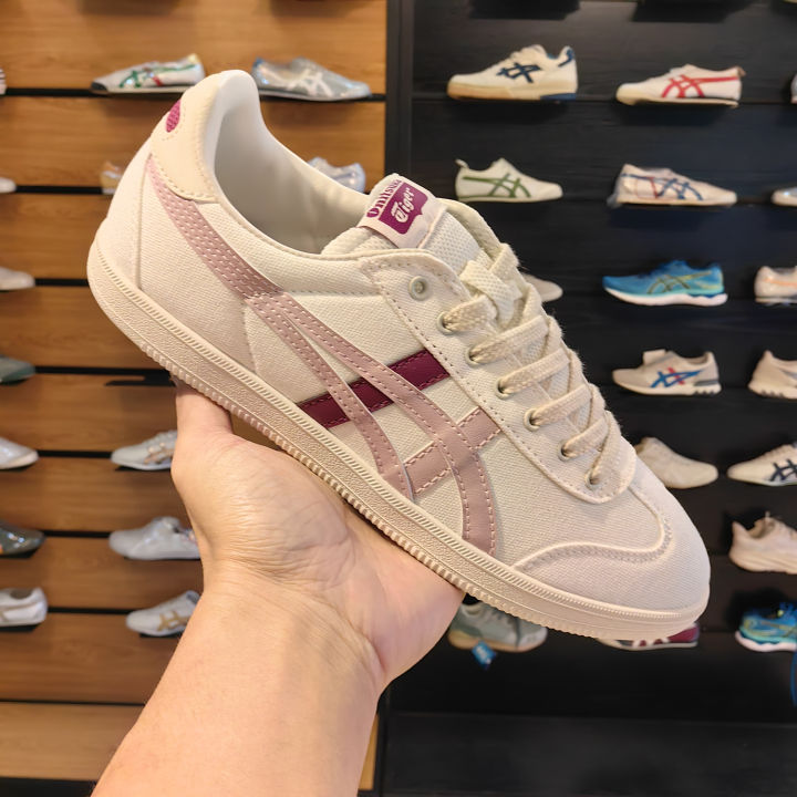 SEPATU ONITSUKA TIGER TOKUTEN WHITE ROSE MAROON | Lazada Indonesia