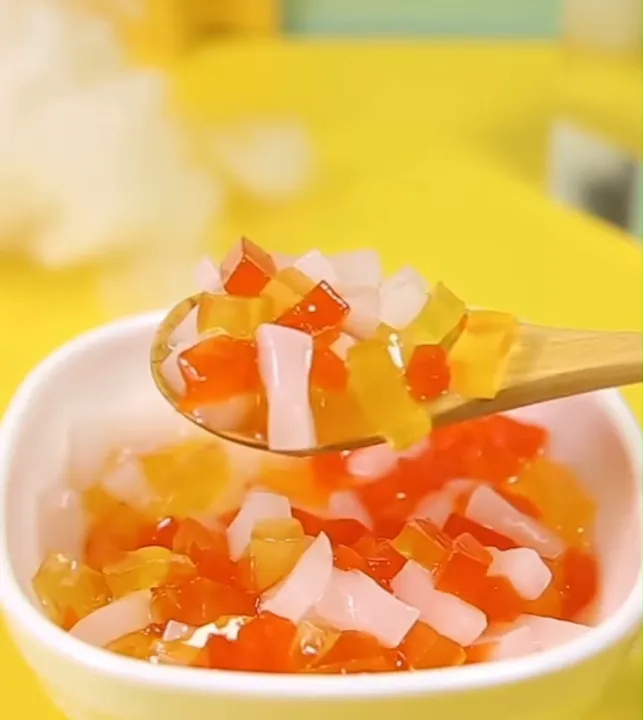 Daikka /Amax tea/ Nata de coco Strip Coconut Jelly/Fruit jelly/ Milk ...