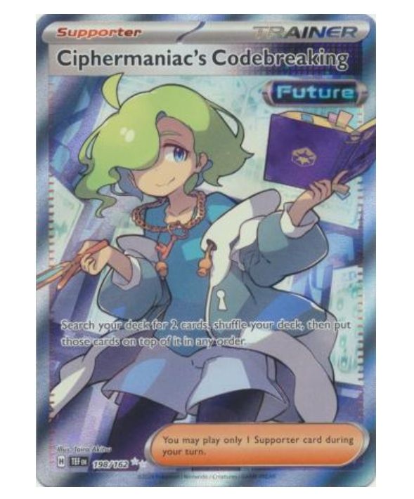 Pokemon Card - Ciphermaniac's Codebreaking - 198/162 - Full Art Secret ...