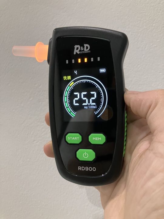 เครื่องเป่าแอลกอฮอล์ RD900 จอสีใหม่ล่าสุด ชาร์จไฟในตัว คู่มือไทย ...