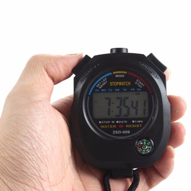 Professional Handheld Digital Stopwatch Timer Outdoor Sports Training Timer Chronograph Stop ...