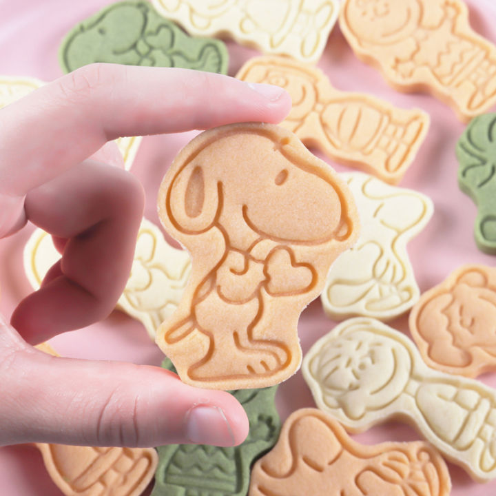 Snoopy Baking Dough Cartoon 3D Press Mold Butter Cookies Home Use Cake ...