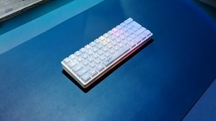L500 three-mode 2.4G wireless rechargeable Bluetooth keyboard 61 keys ...