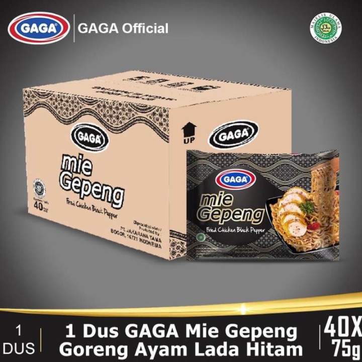 Gaga Mie Gepeng 1 Dus Isi 40 Semua Varian rasa | Lazada Indonesia