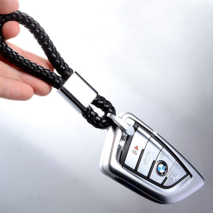 High Quality For Audi Keychain Leather Handmade Braided Rope Car ...