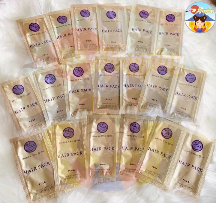 🌼Pola Hair pack (Aroma ess gold)💢สั่งขั้นต่ำ 10 ซอง) ทรีทเม้นต์หมักผม ช่วยให้ผมนุ่มลื่น สุขภาพดี ...