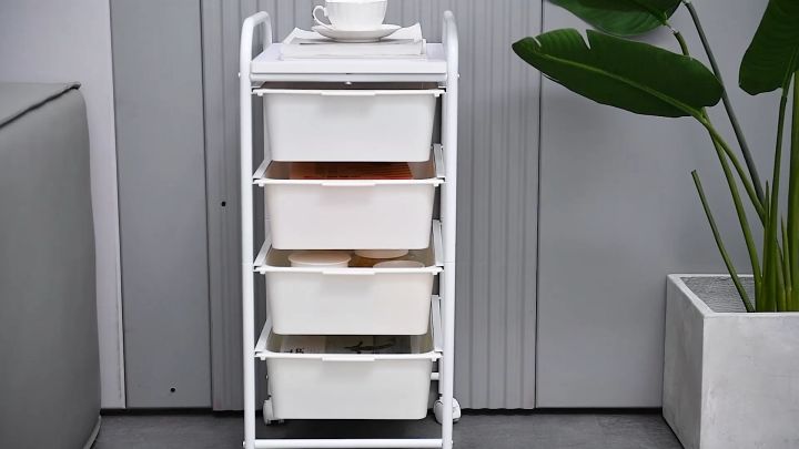 Worthbuy Multipurpose Pull Out Drawer Trolley Rack With Handle And 360 ...