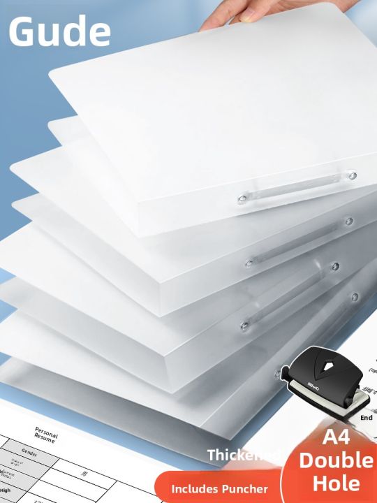 Good | A4 Transparent File Organizer with 2 Rings for Large Capacity ...