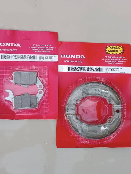 HONDA BEAT/ CLICK brake shoe and brake pad | Lazada PH