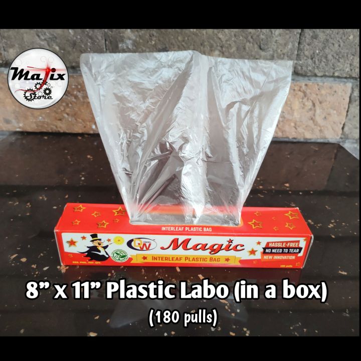 8" x 11" Plastic Labo in a box (180 pulls) | Magic Interleaf Plastic ...