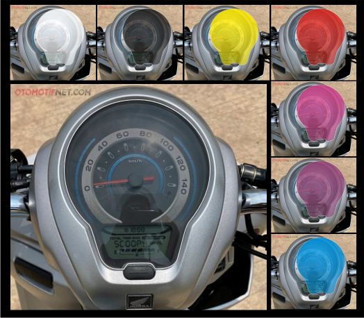 stiker variasi skotlet transfaran pelindung spidometer motor scoopy ...