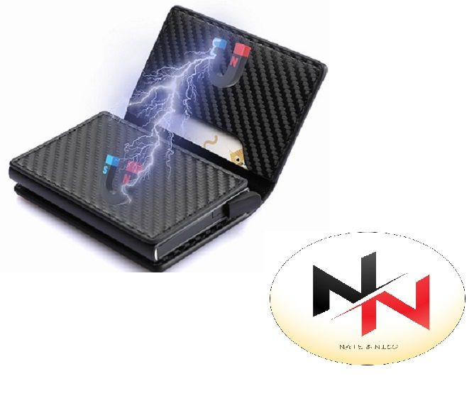 N&N Premium Cardholder Magnetic Lock Pop Out Cards Wallet Made of ...