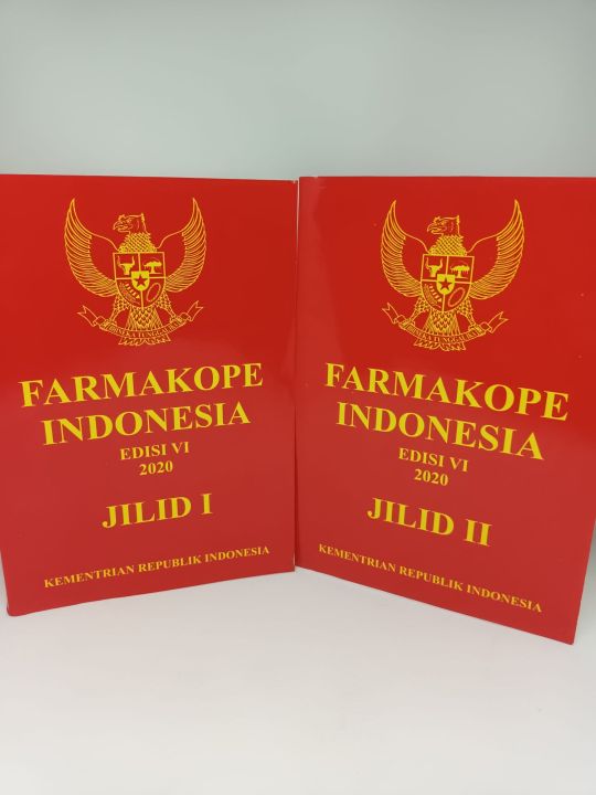Farmakope Indonesia Edisi VI Tahun 2020 Jilid 1 & 2 Sepaket 2 Buku FI 6 ...