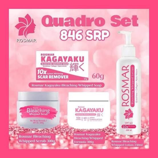 Rosmar Kagayaku Quadro Set WITH FREE KAGAYAKU SOAP | Lazada PH Rosmar Kagayaku Quadro Set WITH FREE KAGAYAKU SOAP | Lazada PH