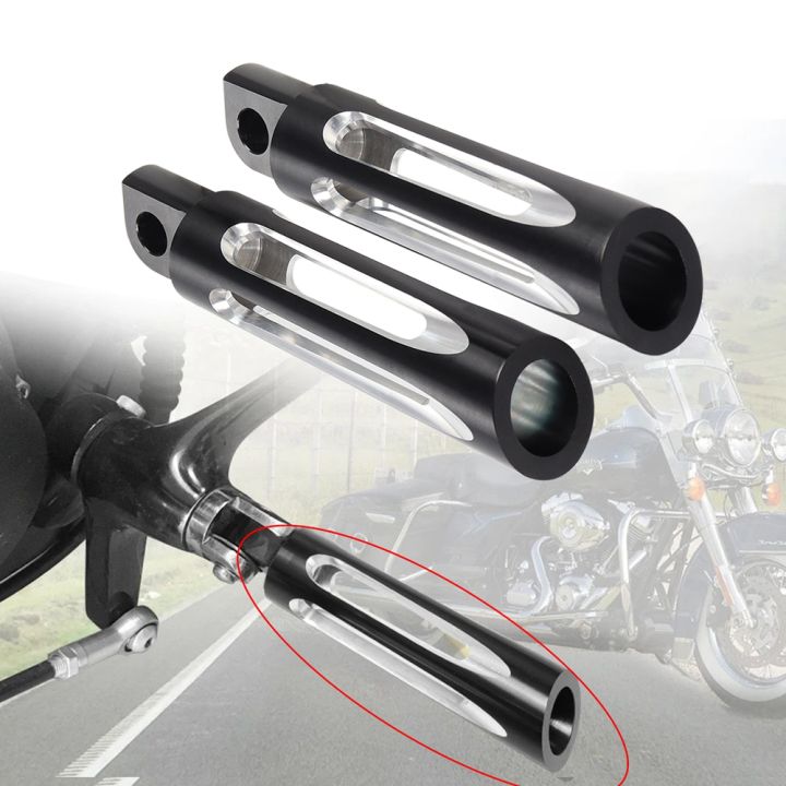 CNC Foot Peg Motorcycle Front Rear Footrest Pedal Male Mount For Harley ...