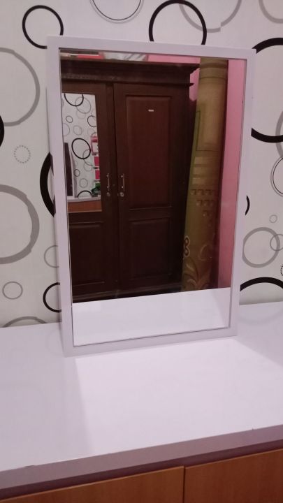 cermin box HPL / cermin dengan box penyimpanan make up | Lazada Indonesia