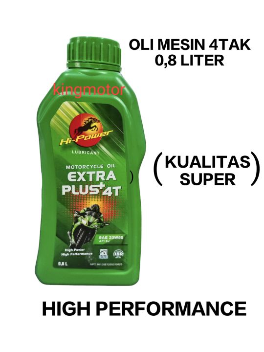 OLI MESIN MOTOR 4T 0,8 LITER ASLI ORI ORIGINAL HI POWER KUALITAS ...