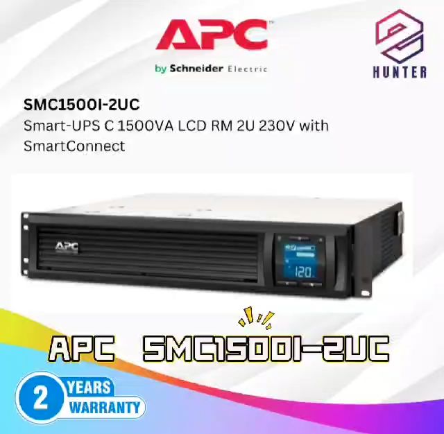 APC SMC1500I-2UC Smart-UPS C 1500VA LCD RM 2U 230V with SmartConnect | Lazada
