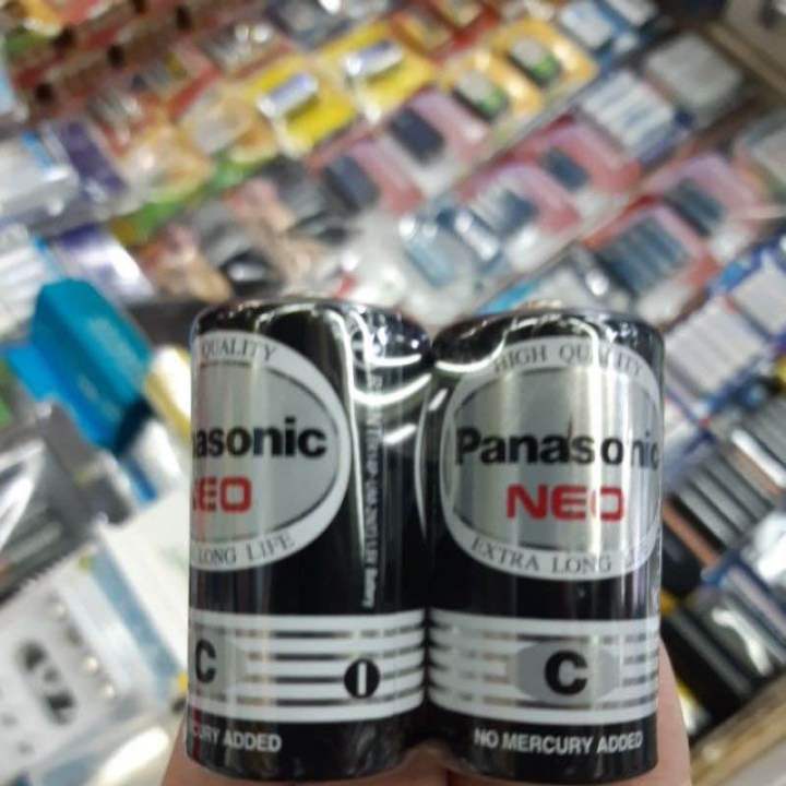 ถ่าน Panasonic Neo Size C (ขนาดกลาง) 1.5V จำนวน 2ก้อน Extra Long Life ...